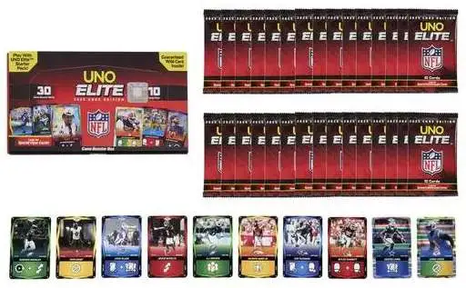 UNO Elite NFL 2025 Core Edition Football Trading Card BOOSTER Box 30 ...