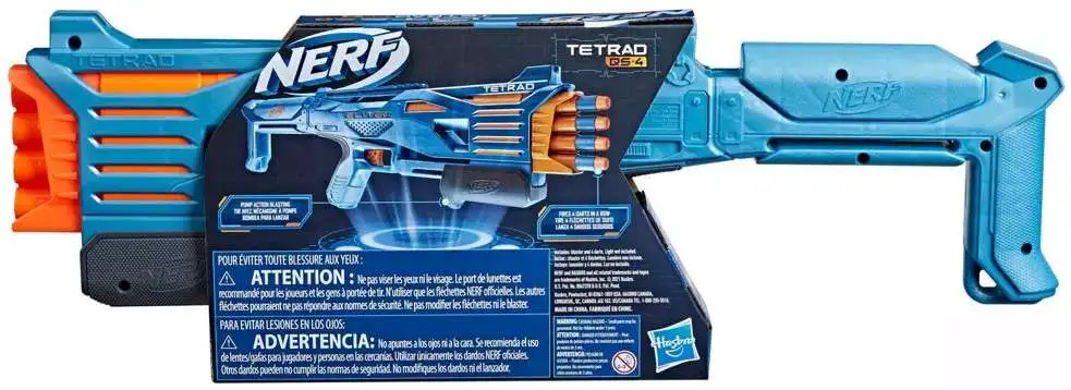 NERF Elite 2.0 Tetrad QS-4 Blaster Hasbro Toys - ToyWiz