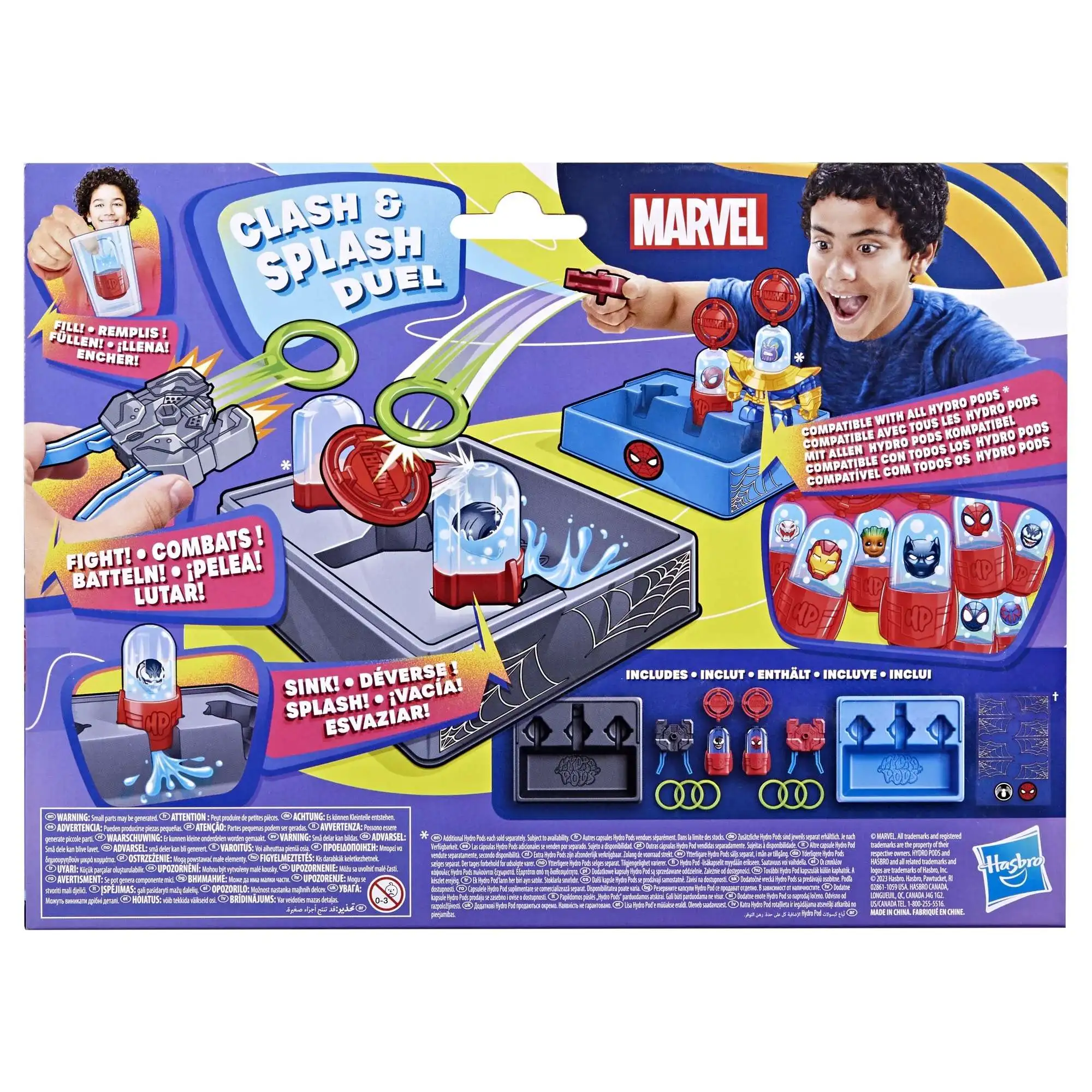 Hydro Pods Marvel Clash Splash Duel Set Hasbro - ToyWiz