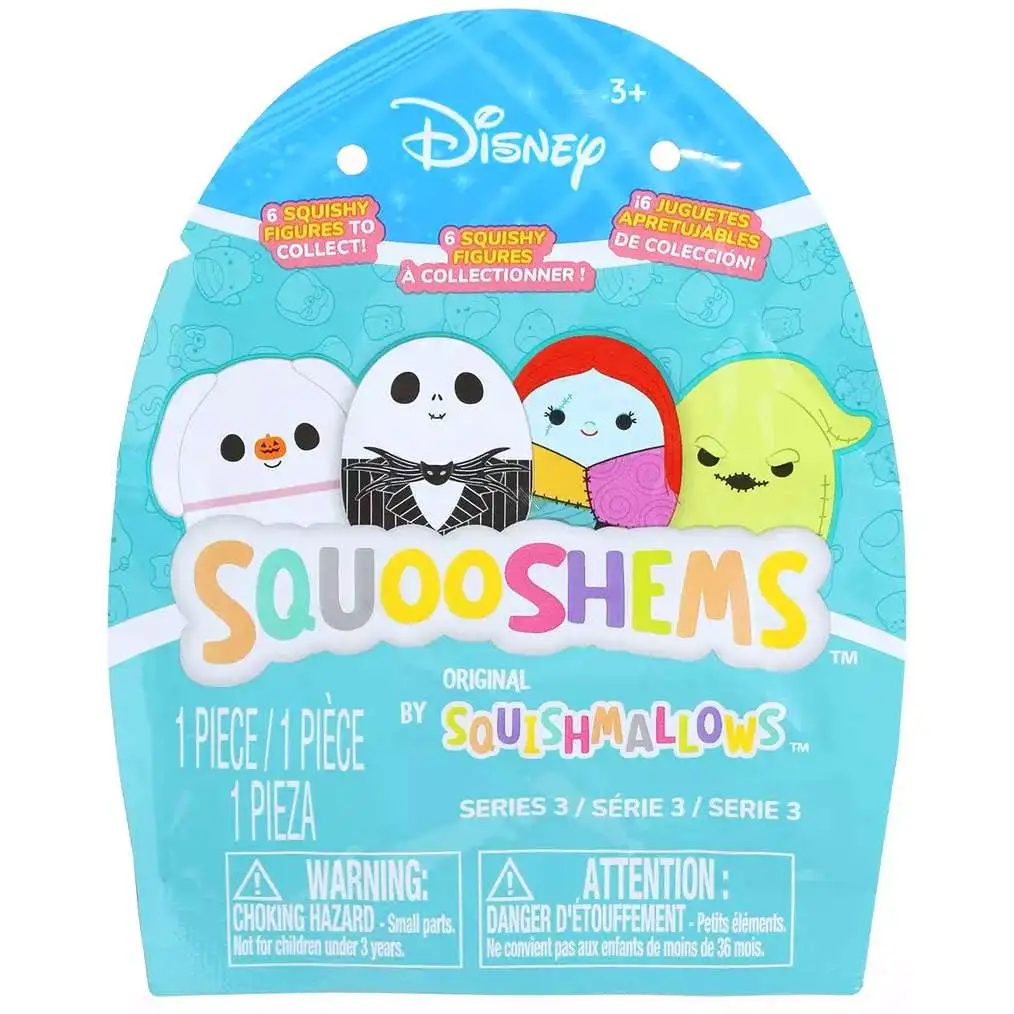 Squishmallows Disney Squooshems Series 3 The Nightmare Before Christmas ...