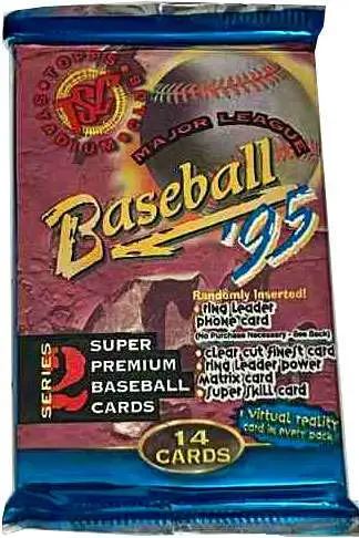 MLB Topps 1995 Topps Stadium Club Series 2 Trading Card HOBBY Pack - ToyWiz