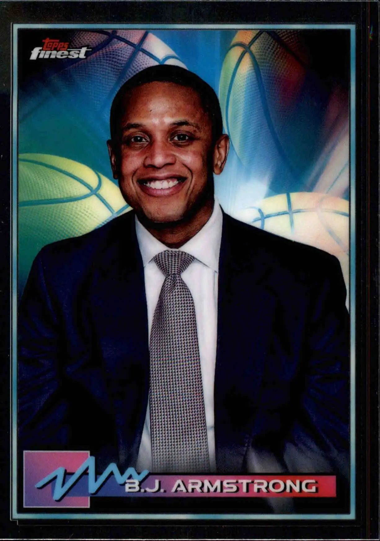 NBA Topps 2021 Topps Finest Basketball Single Card B.J. Armstrong 47 ...