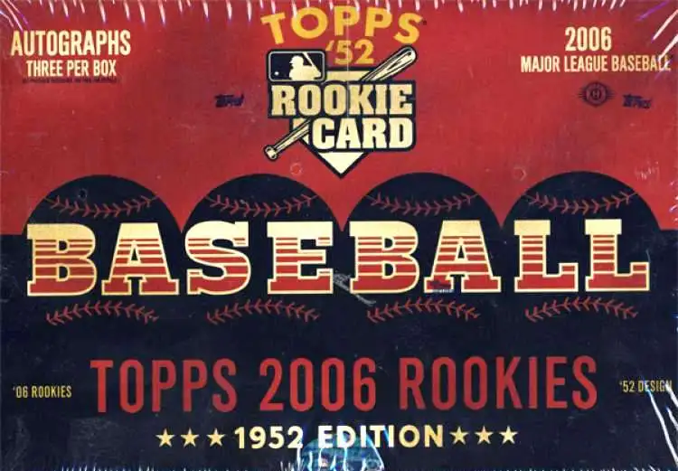 MLB Topps 2006 Rookies Trading Card HOBBY Box 1952 Edition - ToyWiz