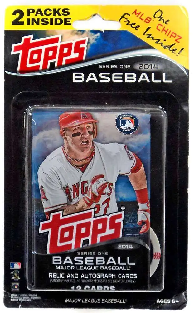 MLB Topps 2014 Baseball Series 1 Trading Card HANGER 2-Pack - ToyWiz