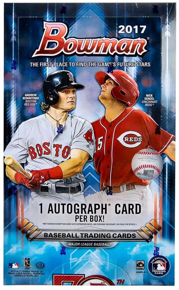 MLB 2017 Bowman Baseball Cards Trading Card HOBBY Box - ToyWiz