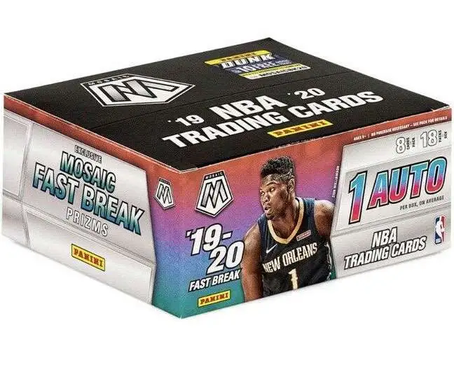 NBA Panini 2019-20 Prizm Mosaic FAST BREAK Basketball Trading Card Box ...
