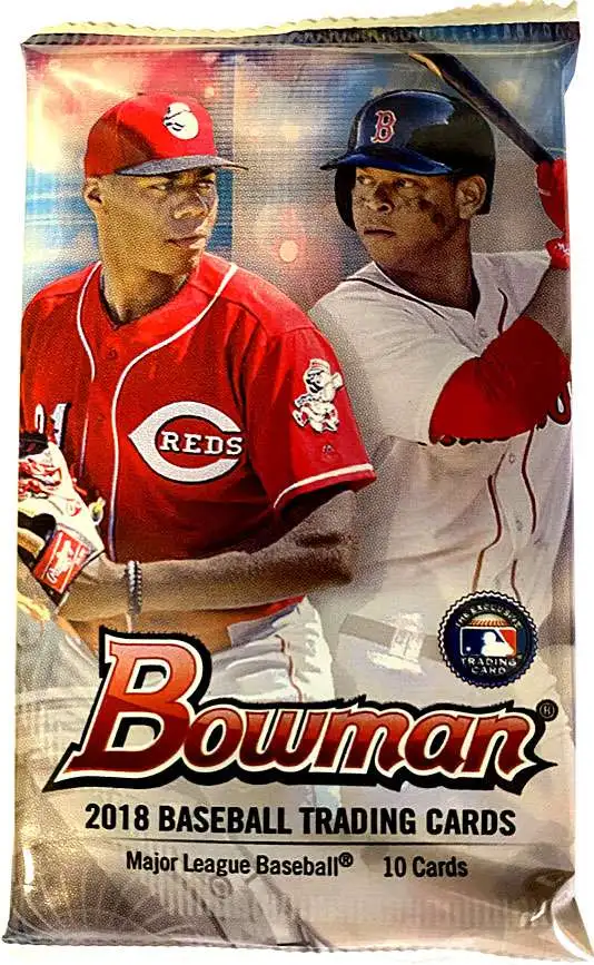 MLB Topps 2018 Bowman Baseball Trading Card RETAIL Pack 10 Cards, Look ...