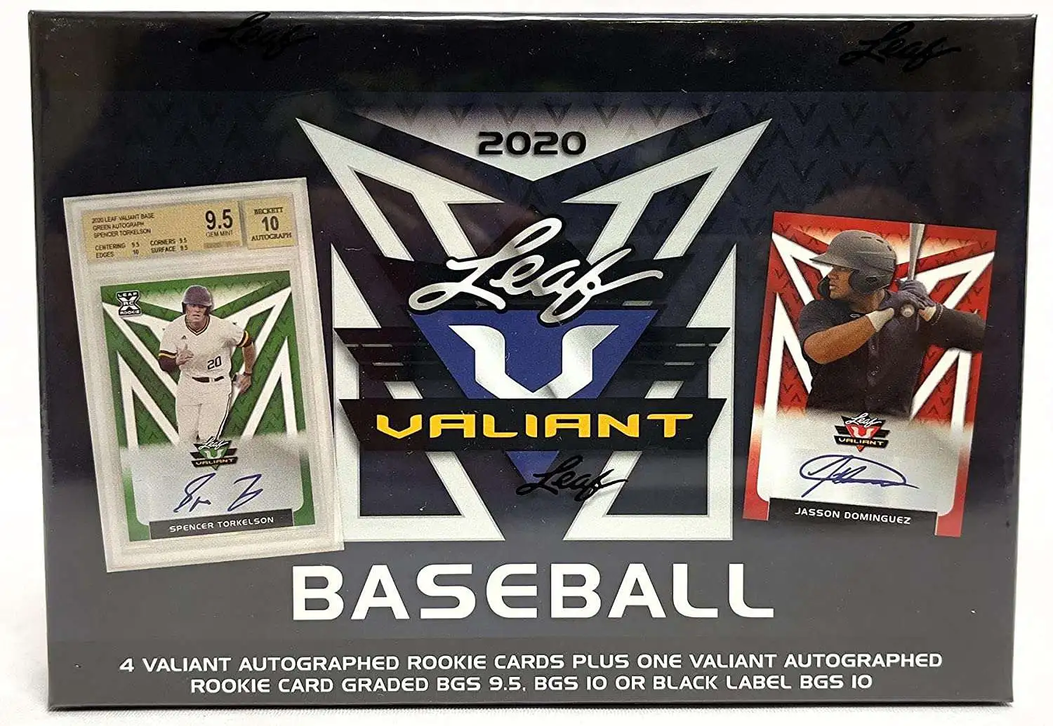MLB Leaf 2020 Valiant Baseball Trading Card Box 4 Autographed Cards ...