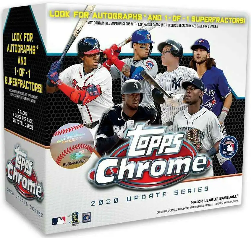 MLB Topps 2020 Chrome Update Baseball Exclusive Trading Card MEGA Box 7 ...