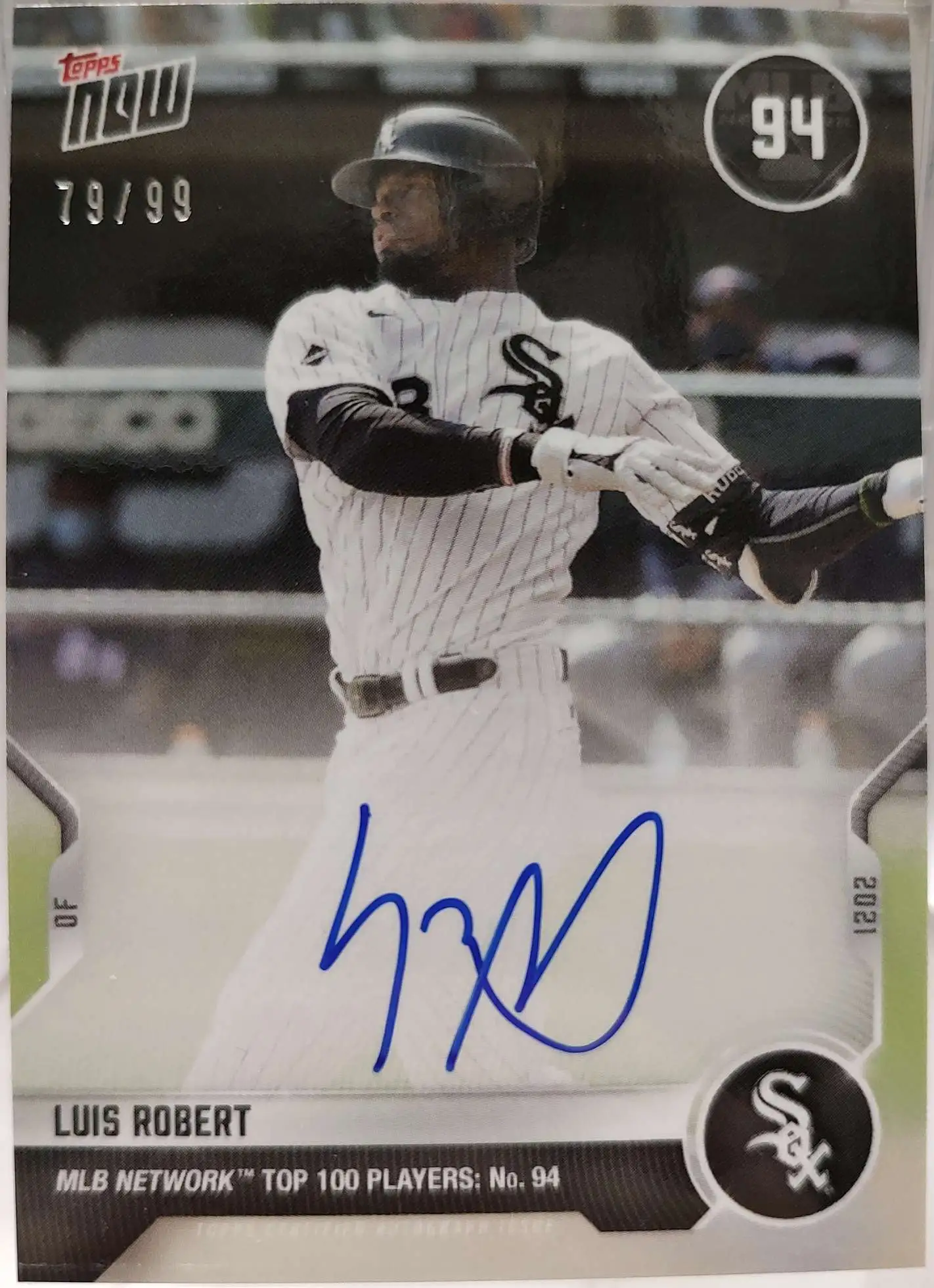 MLB Topps Now 2021 MLB Network Top 100 Luis Robert Autographed Trading ...