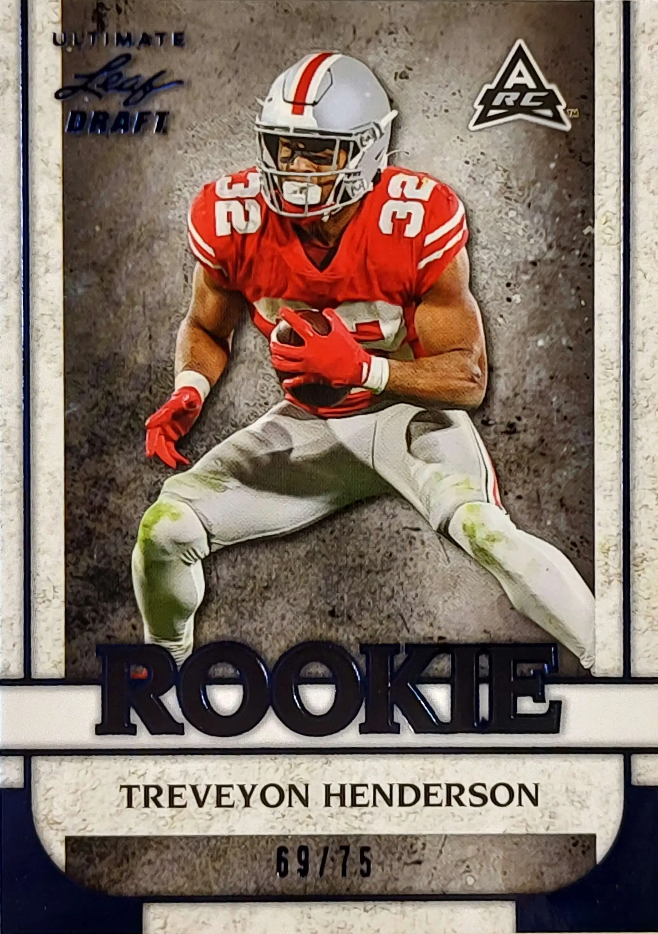 NFL Leaf 2022 Ultimate Draft Football Single Card 75 Treveyon Henderson ...