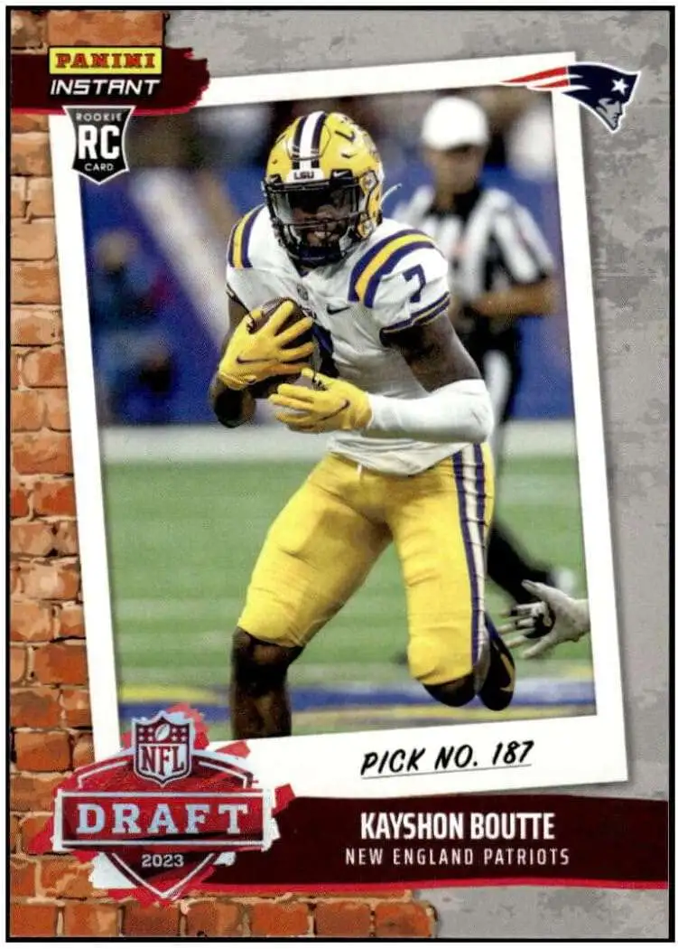 Nfl New England Patriots 2023 Instant Draft Night Football Single Card