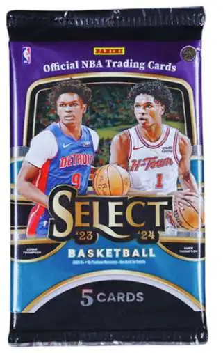 NBA 2023-24 Select Basketball Trading Cards HOBBY Pack 5 Cards Panini ...