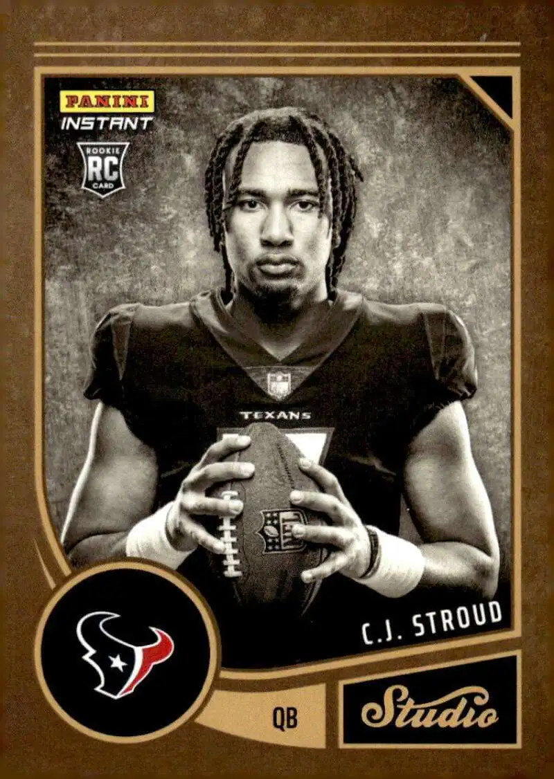 NFL 2023 Instant Studio Football Single Card CJ Stroud 2 Rookie - ToyWiz