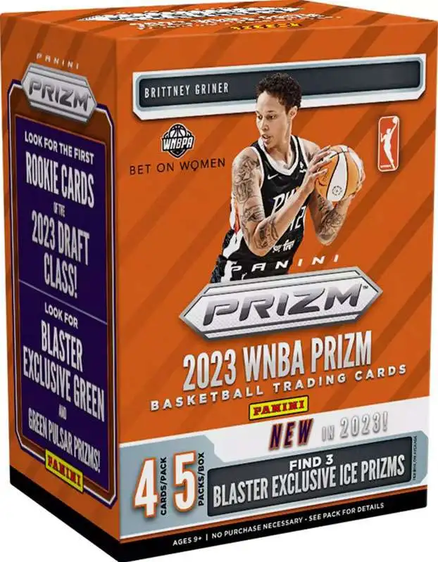 WNBA Prizm 2023 Basketball Trading Card BLASTER Box 5 Packs, 3 Ice ...