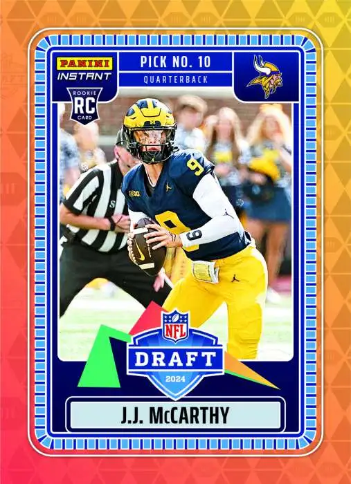NFL Minnesota Vikings 2024 Instant Draft Night Football Single Card J.J ...