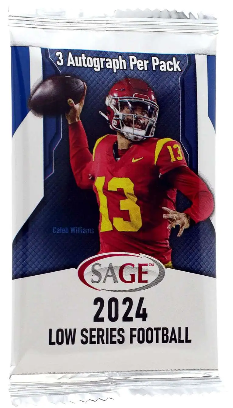 NFL Sage Collectibles 2024 LOW Series Football Trading Card AUTOGRAPH ...