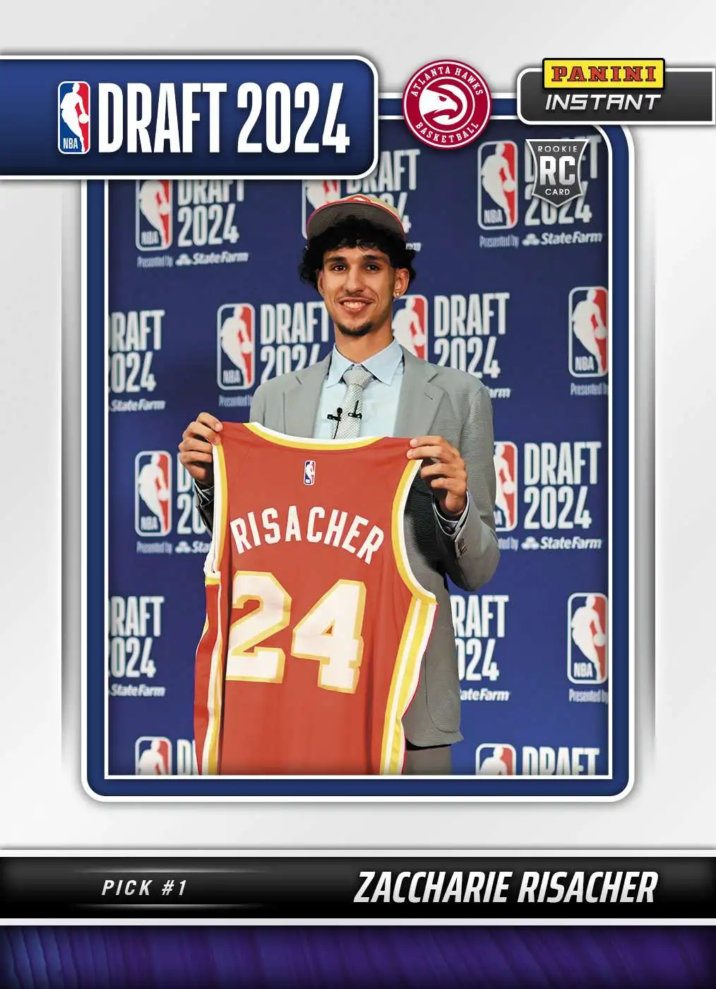 NBA Atlanta Hawks 2024-25 Instant Draft Night Basketball Single Card ...