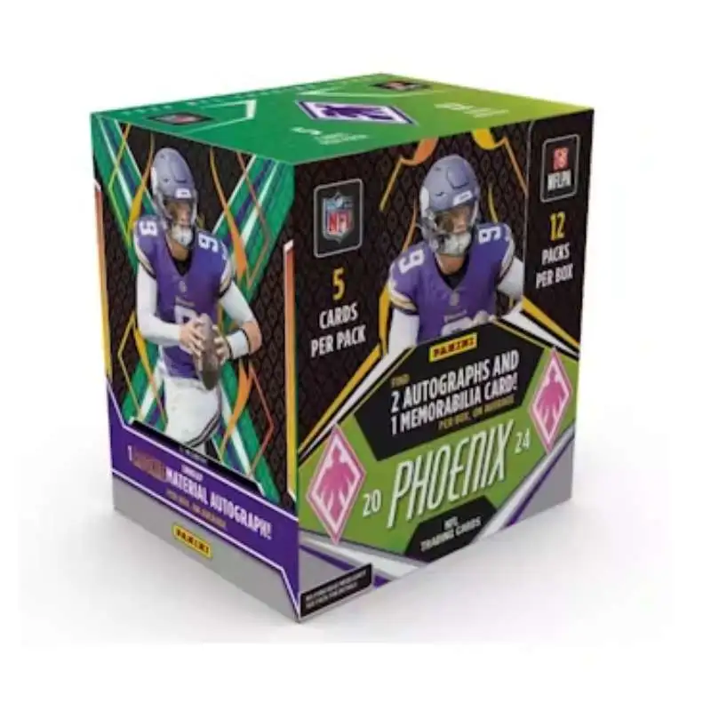 NFL Panini 2024 Phoenix Football Trading Card HOBBY Box 12 Packs, 2 Autographs 1 Memorabilia ...