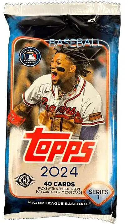 MLB Topps 2024 Series 1 Baseball Trading Card JUMBO Pack 40 Cards - ToyWiz