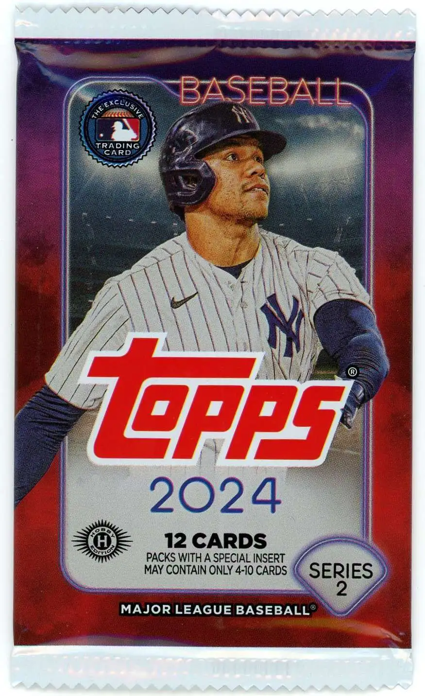 MLB Topps 2024 Series 2 Baseball Trading Card HOBBY Pack 12 Cards - ToyWiz