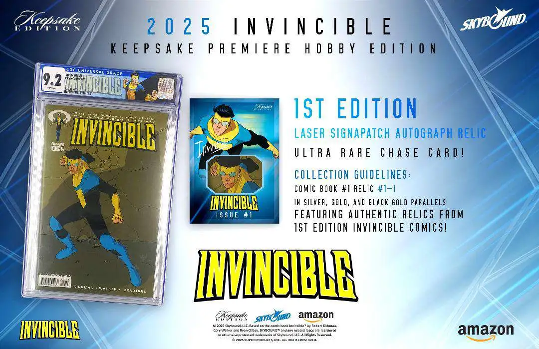 Invincible 2025 Season 1 Keepsake Premiere Trading Card HOBBY Box 16 ...