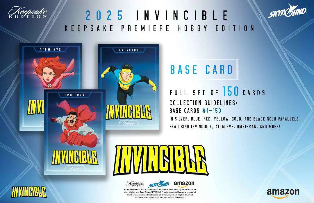 Invincible 2025 Season 1 Keepsake Premiere Trading Card HOBBY Box 16 ...