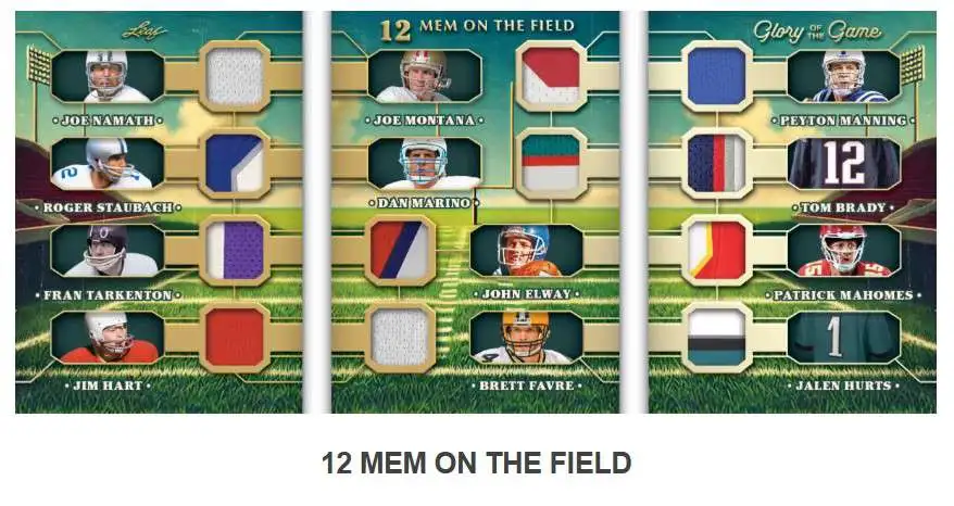 NFL Leaf 2025 Glory of the Game Football Trading Card Box 2 Autographs ...
