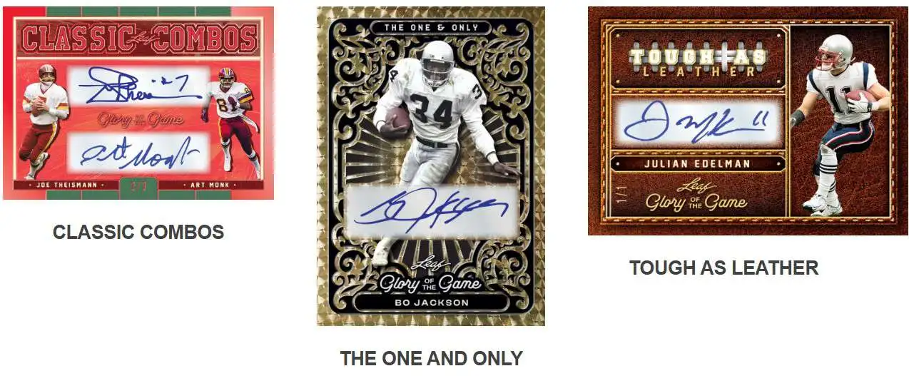 NFL Leaf 2025 Glory of the Game Football Trading Card Box 2 Autographs ...