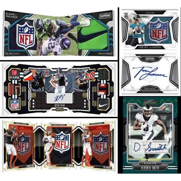 NFL Panini 2021 Playbook Football Trading Card MEGA Box 4 Packs, 1 ...