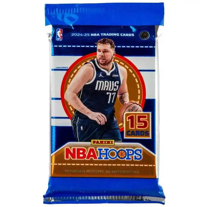 NBA Panini 2024-25 Hoops Basketball Trading Card BLASTER Pack 15 Cards ...