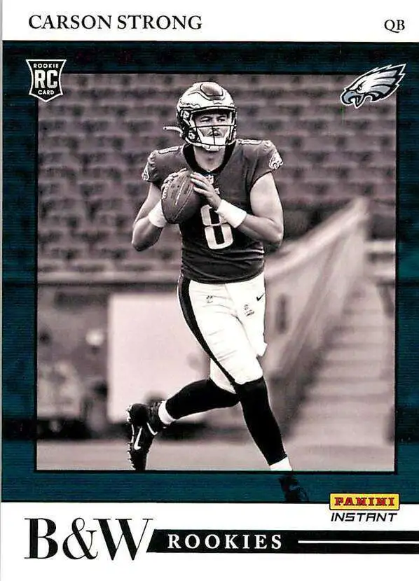 NFL 2022 Instant Black White Rookies Single Card 649 Carson Strong BW42 ...