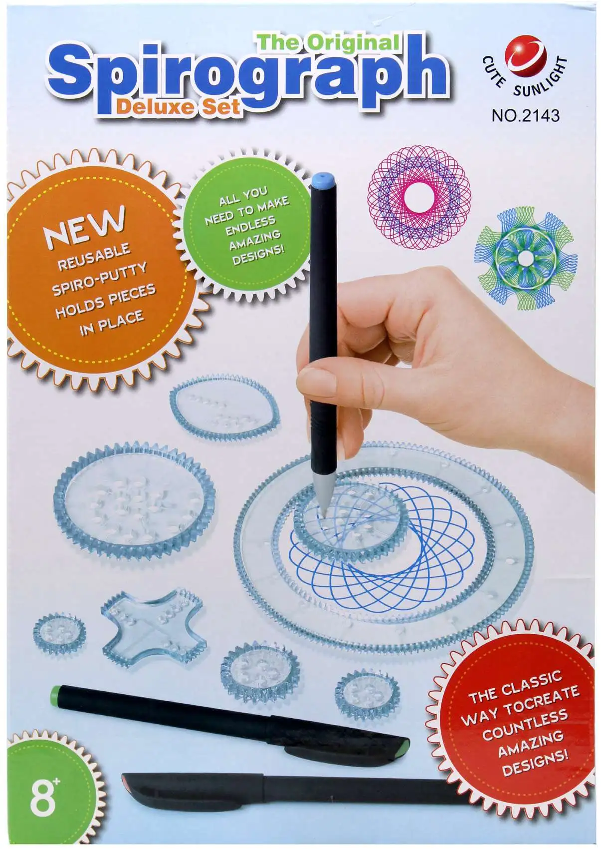 Spirograph The Original Spirograph Deluxe Set Cute Sunlight - ToyWiz