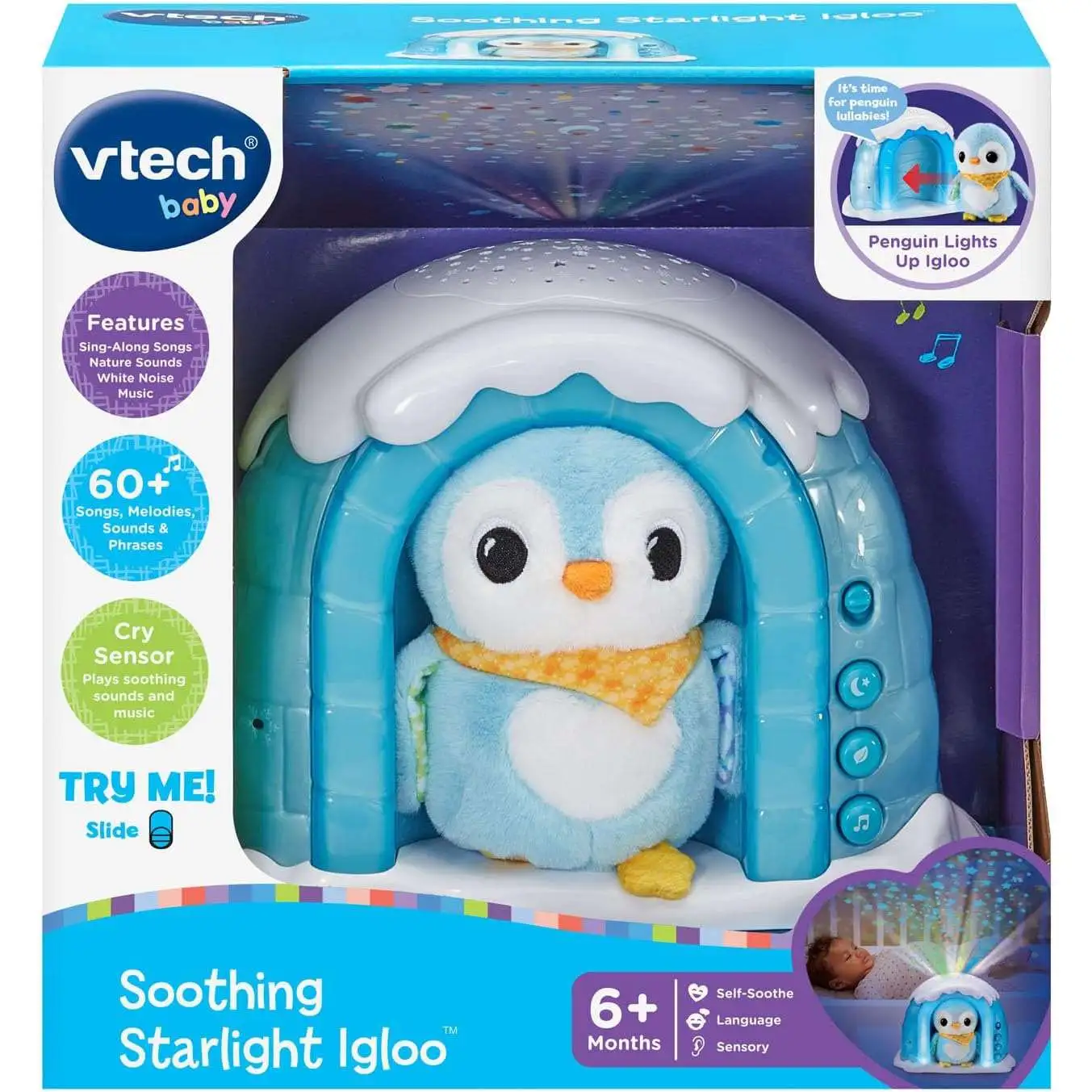 V-Tech Soothing Starlight igloo with Penguin - ToyWiz
