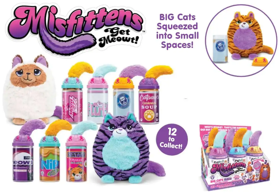 Misfittens Plush Misfittens Mystery Box 6 Packs Basic Fun - ToyWiz