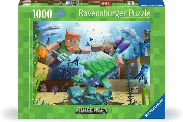 Minecraft Mosaic Puzzle 1000 Pieces Ravensburger - ToyWiz