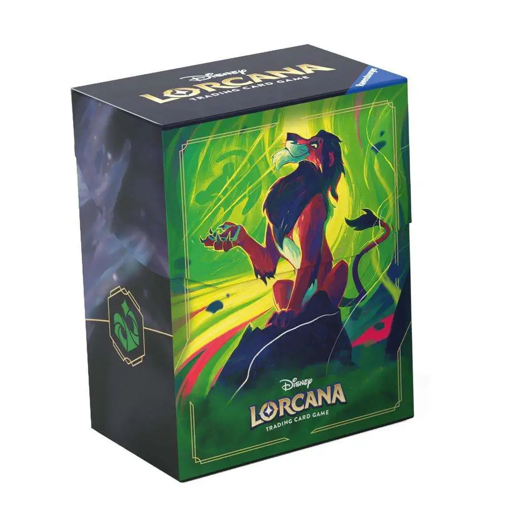 Disney Lorcana Trading Card Game Azurite Sea Scar Deck Box Holds 80 ...
