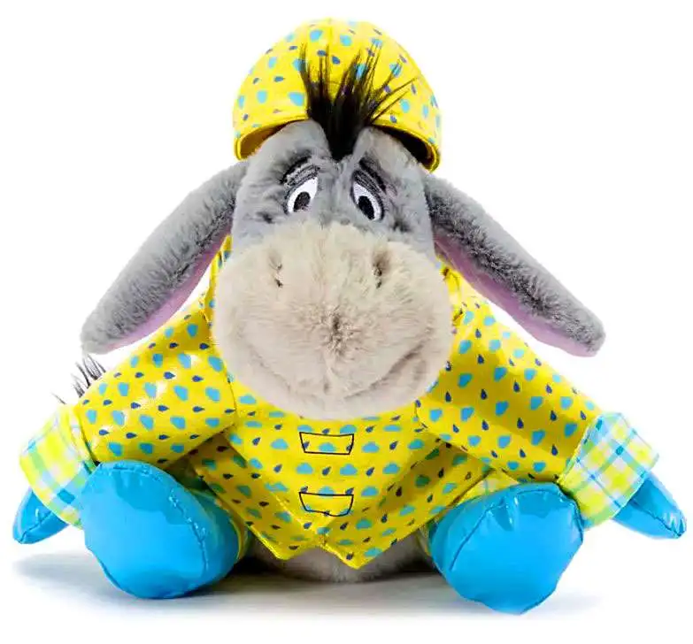Disney Winnie the Pooh Eeyore Exclusive 7 Plush in Rainwear - ToyWiz