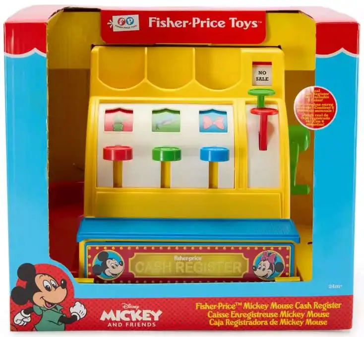 Disney Fisher Price Mickey Mouse Cash Register Exclusive Basic Fun - ToyWiz