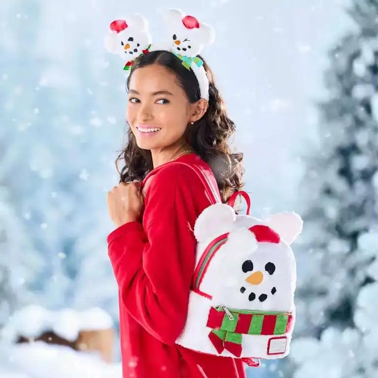 Disney Mickey Mouse Snowman Holiday Exclusive Mini Backpack Loungefly ...