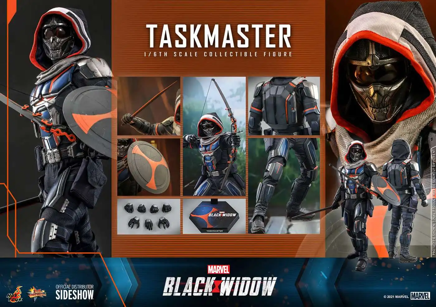 Marvel Black Widow Movie Masterpiece Taskmaster 16 Collectible Figure ...