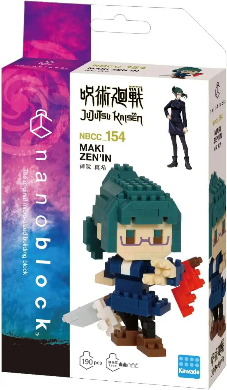 Nanoblock Jujutsu Kaisen Maki ZenIn Building Block Set NBCC 154 Kawada - ToyWiz