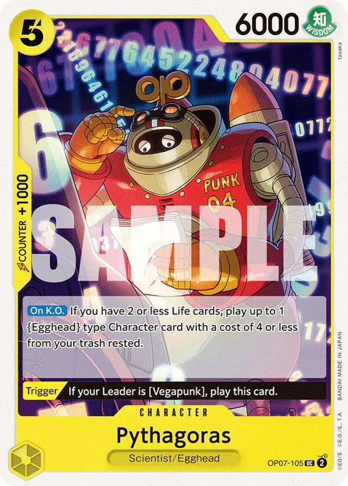 One Piece Trading Card Game 500 Years in the Future Single Card Uncommon Pythagoras OP07-105 ...