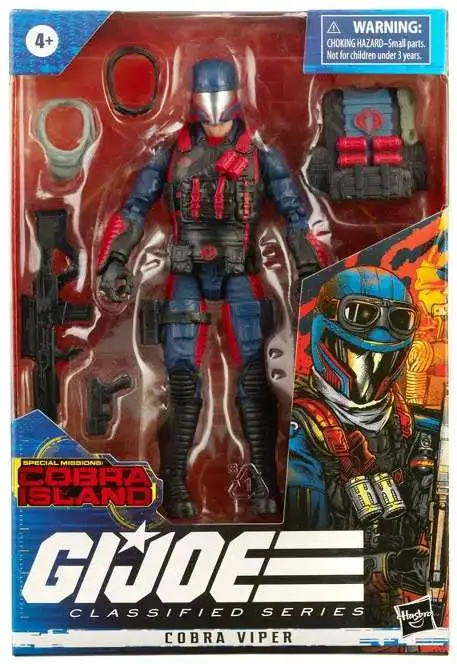 GI Joe Classified Series Cobra Viper 6 Action Figure Red Hasbro Toys ...