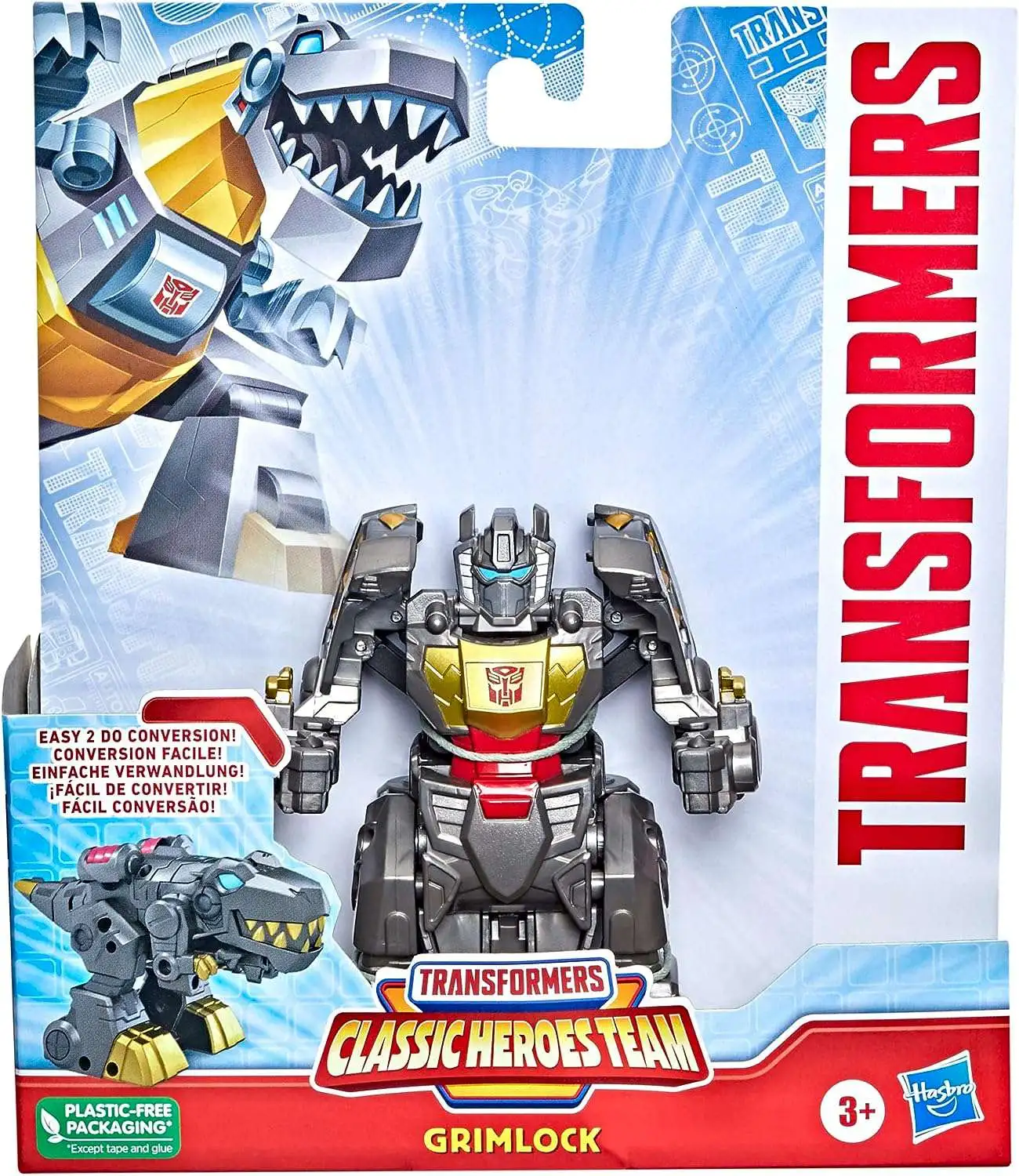 Transformers Classic Heroes Team Grimlock 4.5 Action Figure Hasbro - ToyWiz