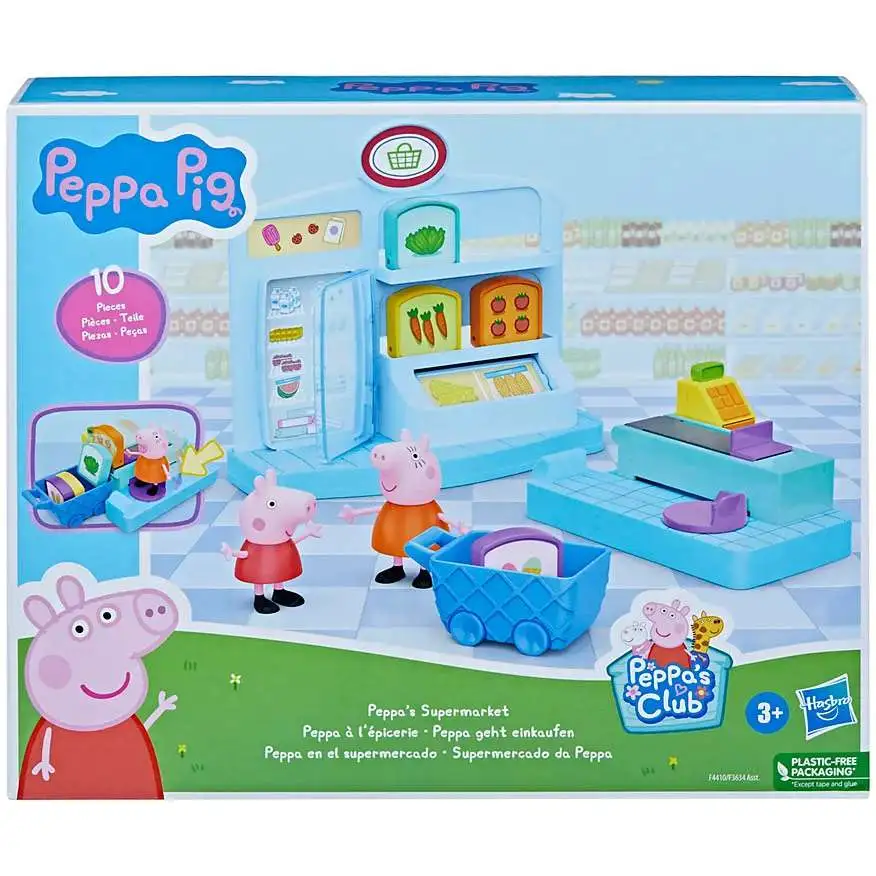 Peppa Pig Peppas Club Peppas Supermarket Playset Hasbro - ToyWiz