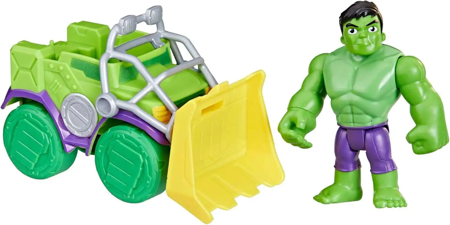 Marvel Spidey His Amazing Friends Hulk Smash Truck 4 Vehicle Action ...
