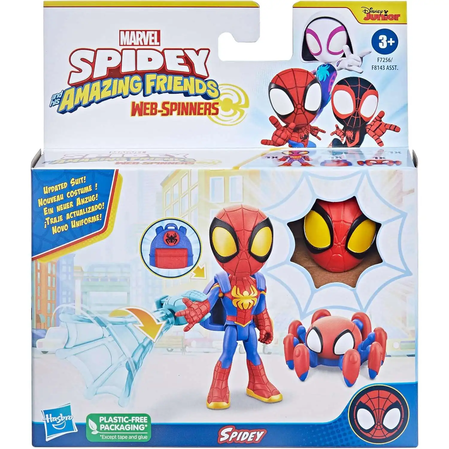 Marvel Spidey His Amazing Friends Web-Spinners Spidey Trace-E 4 Action ...