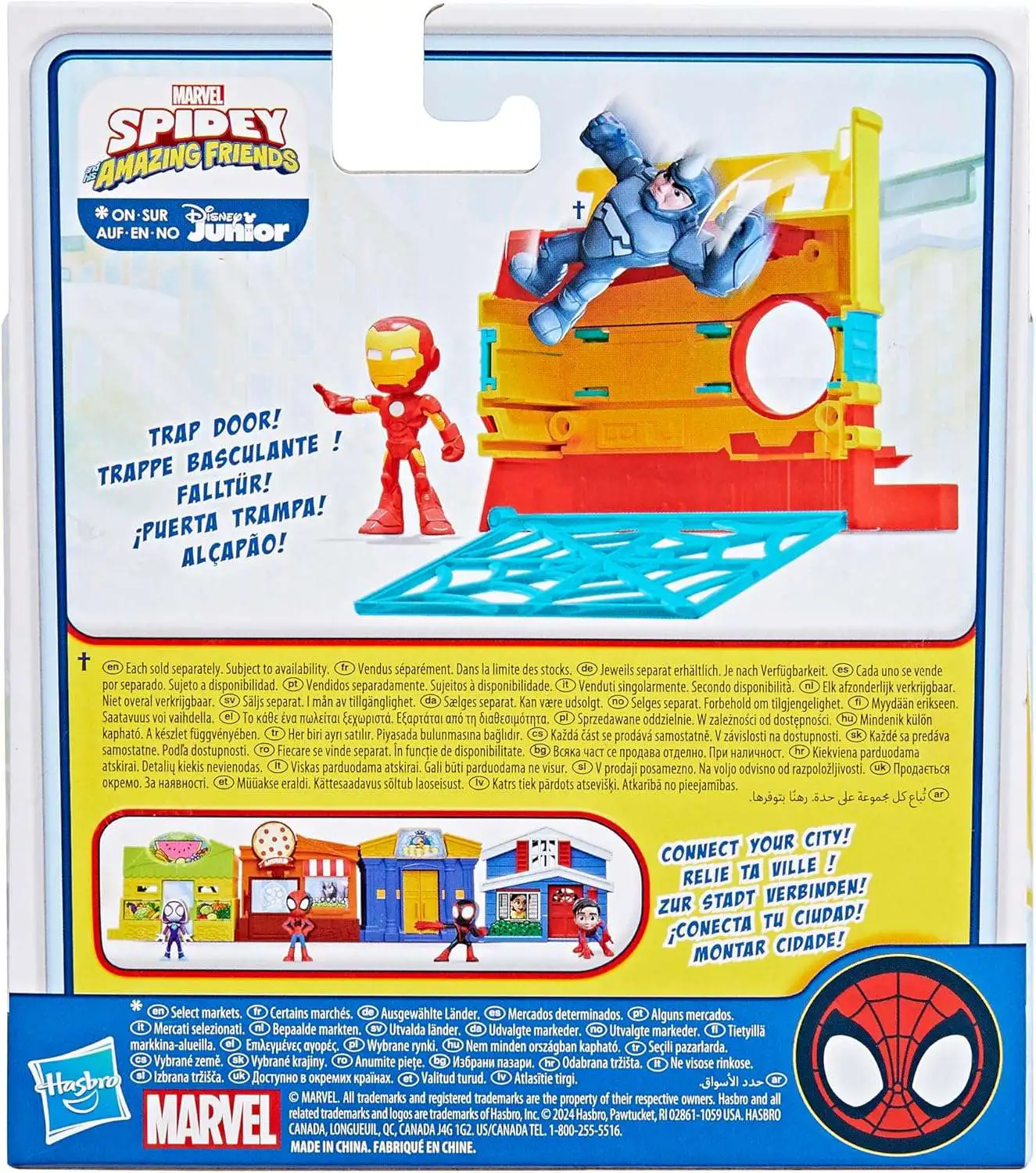 Marvel Spidey His Amazing Friends City Blocks Stark Tower 4 Figure Set ...