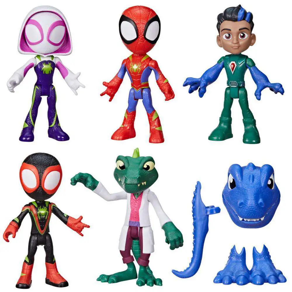 Marvel Spidey His Amazing Friends Dino-Webs Dino Heroes Lizard 4 Acton ...